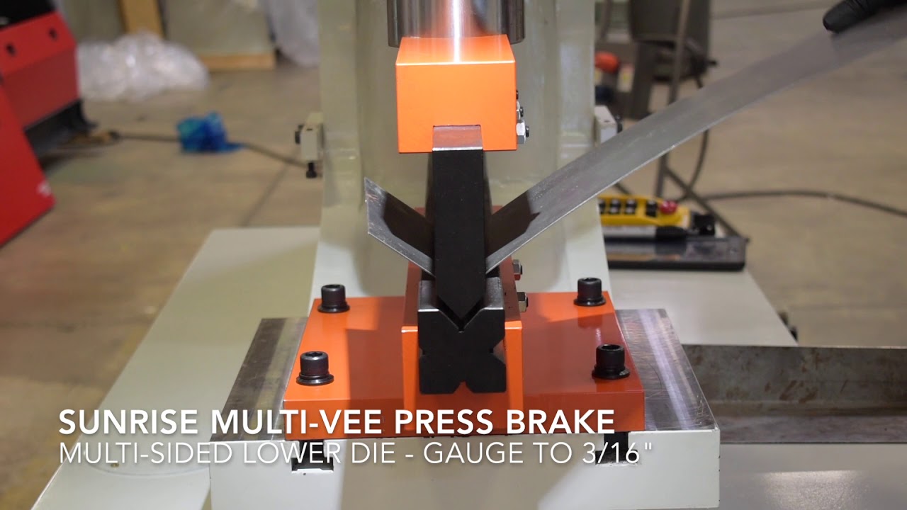 Sunrise Multi-Vee Press Brake - YouTube