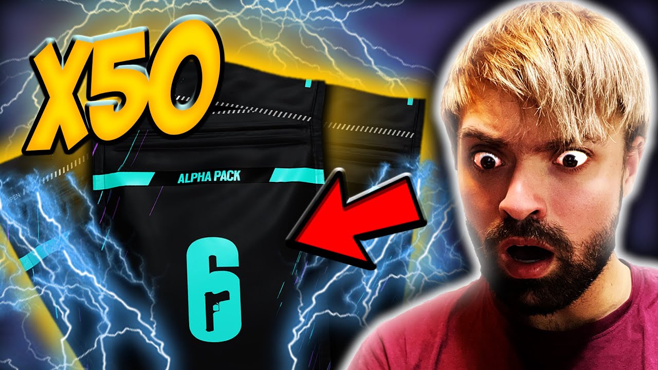 I SAVED UP 50 ALPHA PACKS // Rainbow Six Siege - YouTube