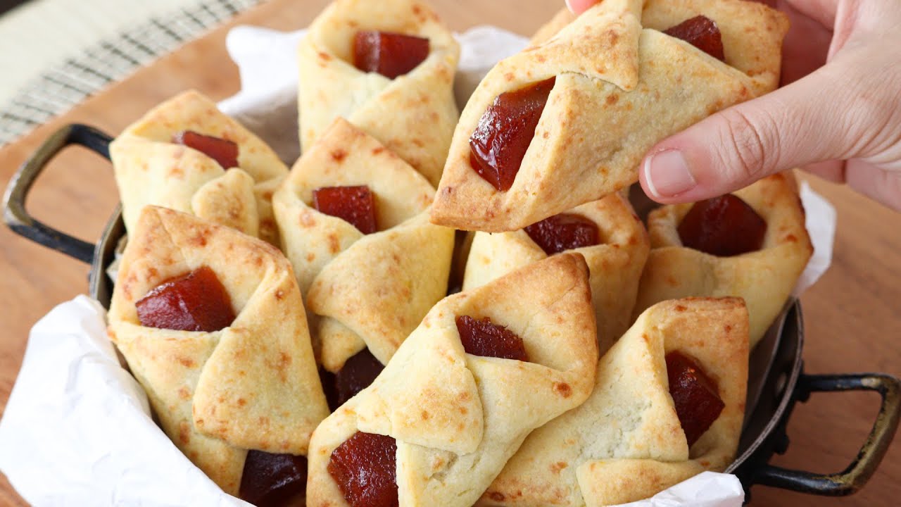 PAÑUELITOS de MEMBRILLO con Masa de QUESO - CUKit! - YouTube