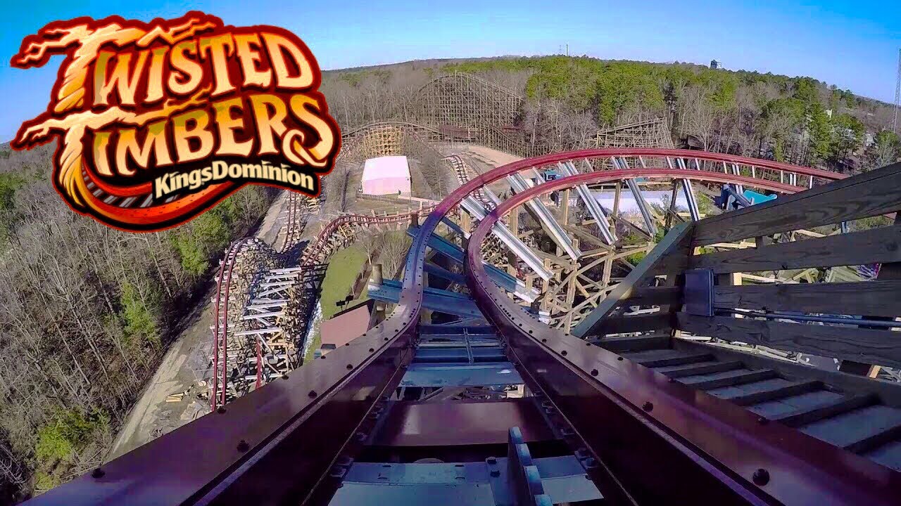 "Twisted Timbers" at Kings Dominion 4K FRONT ROW POV - YouTube