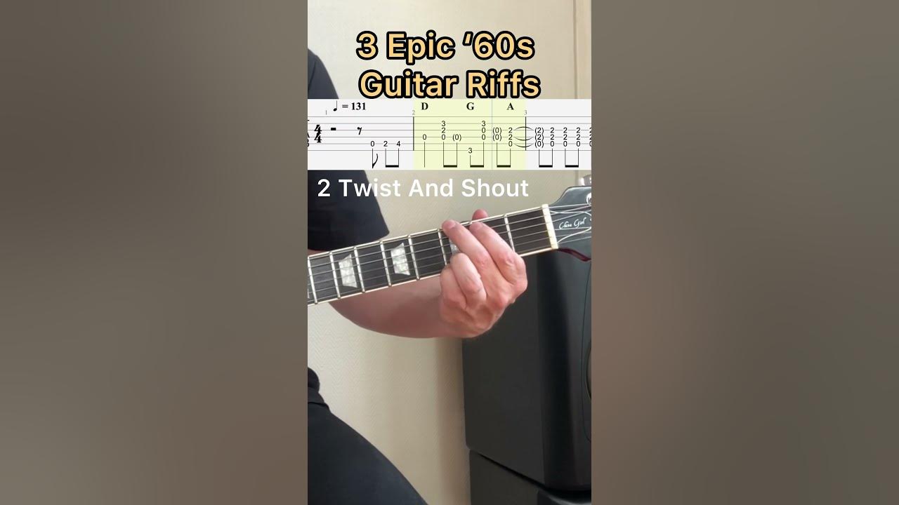 3 Legendary ‘60s Guitar Riffs + Tabs #easyguitartabs #guitarsheetmusic #bestguitarlessons - YouTube