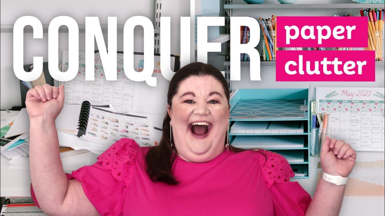 7 Tips to Conquer Paper Clutter - YouTube
