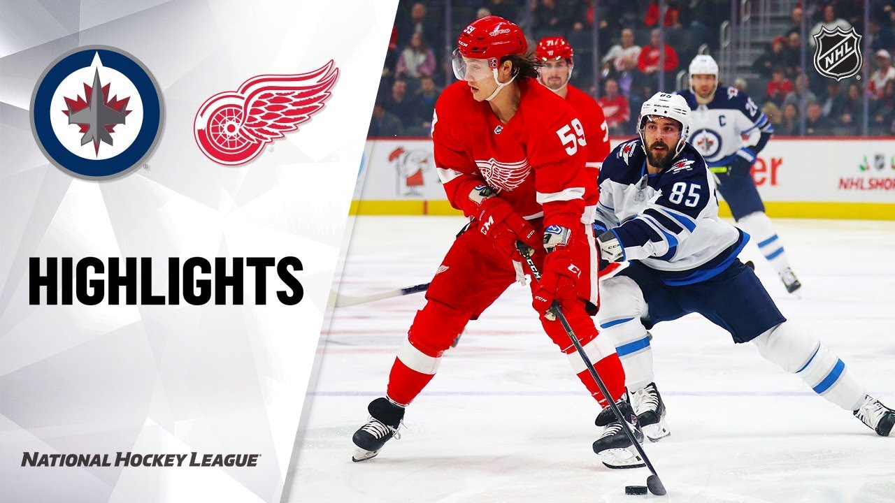 NHL Highlights | Jets @ Red Wings 12/12/19 - YouTube