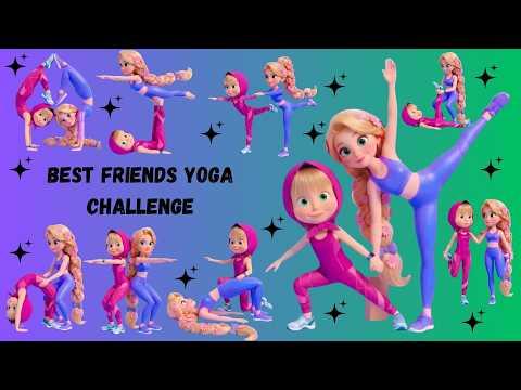 Best Friends Yoga Challenge 🧘‍♀️ | Fun, Flexible & Full-Body Partner Yoga for Kids