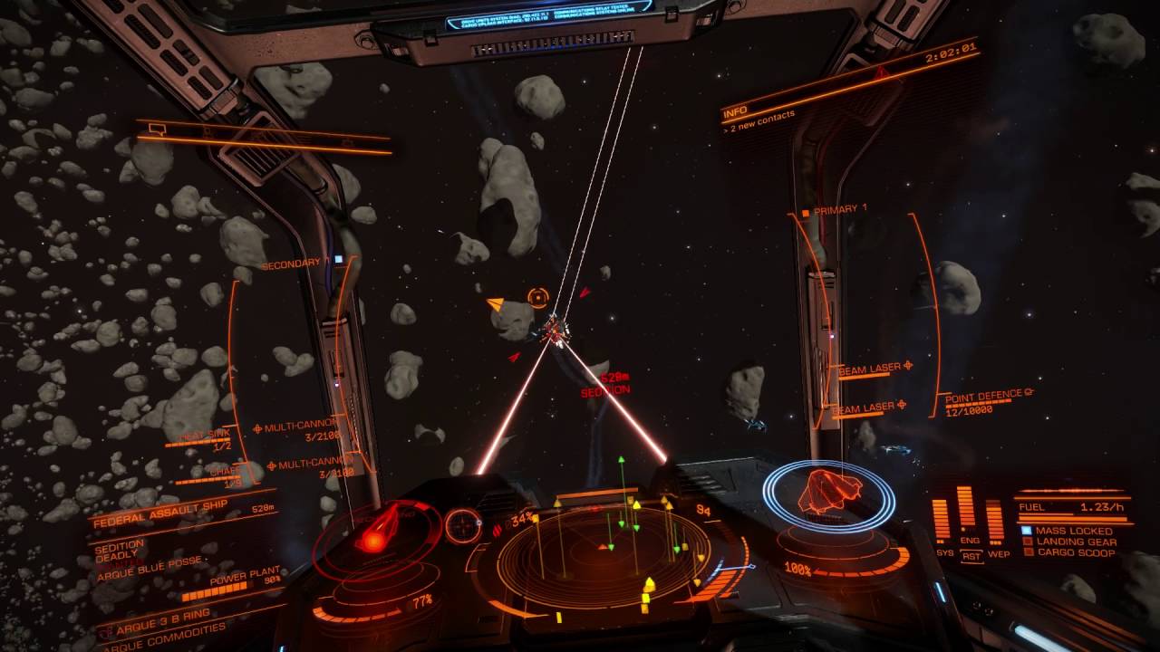 Elite: Dangerous Bounty Hunting Arque with Diamondback Scout High RES ...
