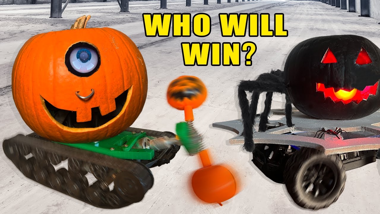 Robot Pumpkin vs Robot Pumpkin! - YouTube