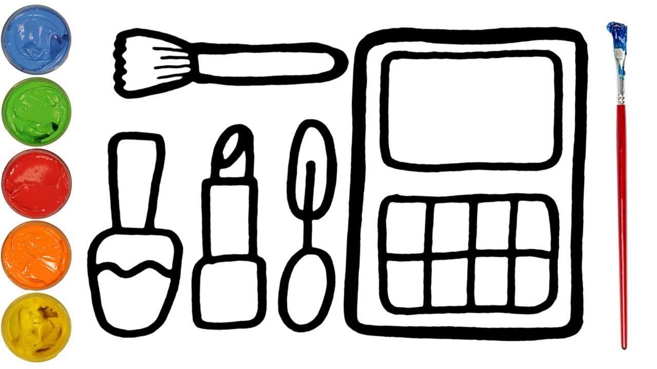 MAKEUP SET Drawing, Painting & Coloring for Kids & Toddlers | COLOR and ...