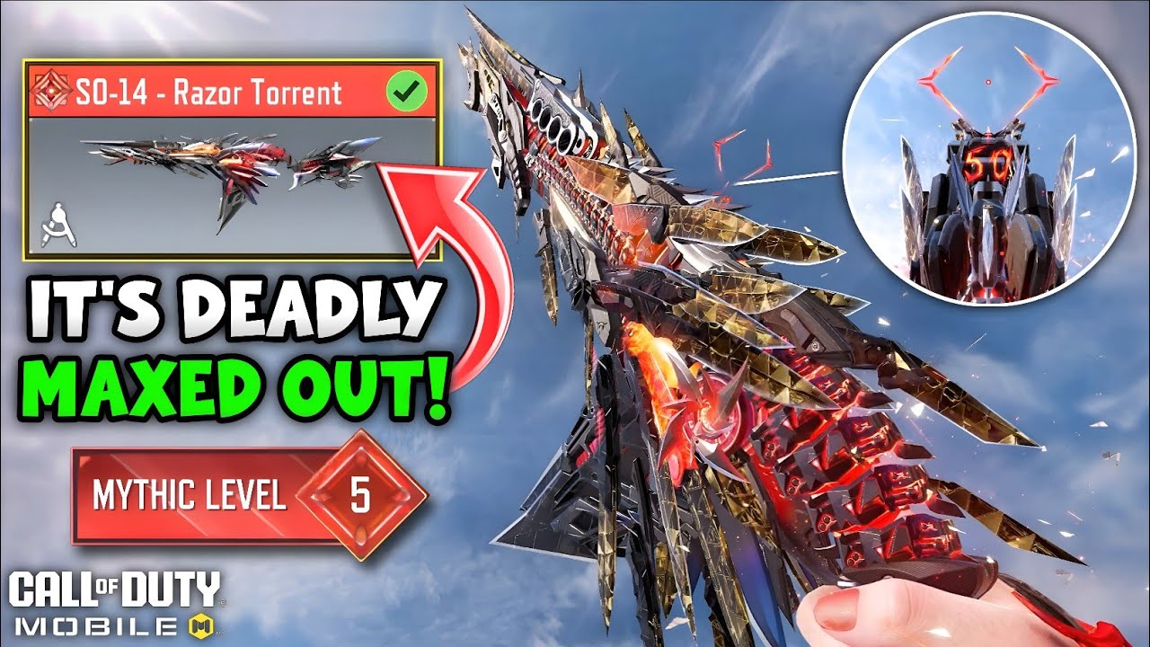 New Mythic SO 14 - Razor Torrent at MAX Level Hits Different 🔥 #codm ...
