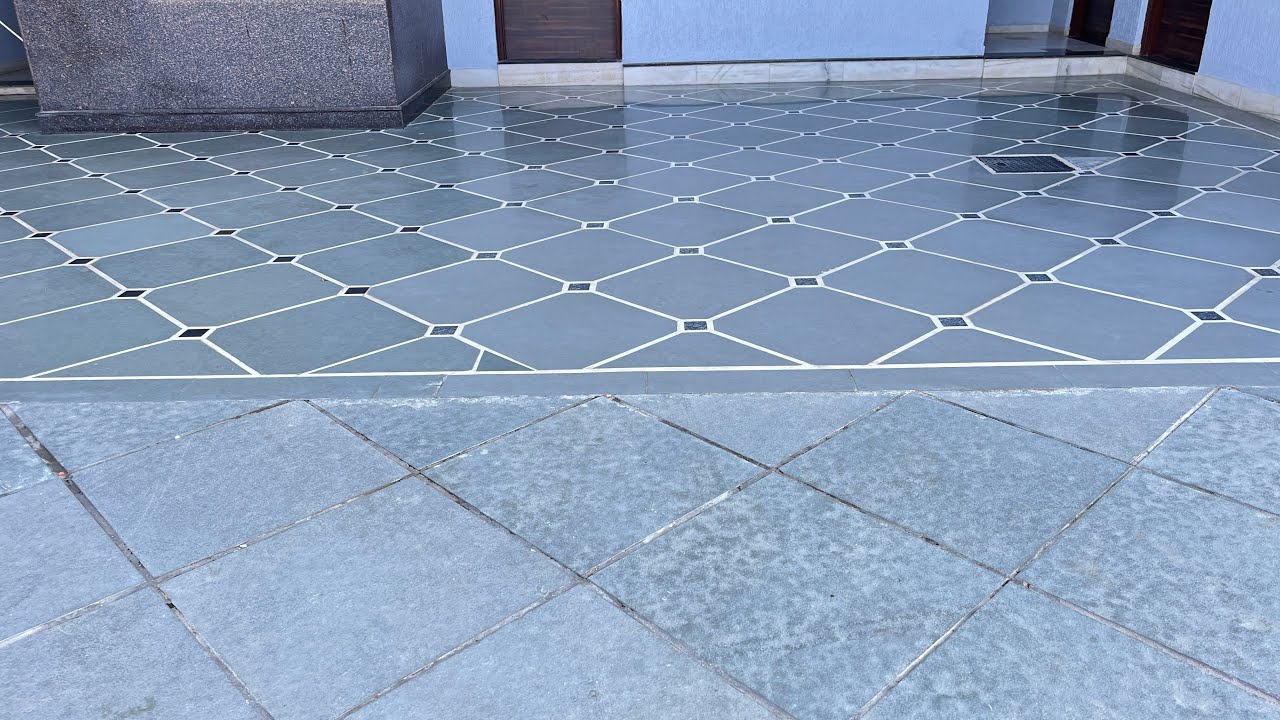 Home Kota stone flooring design with price - YouTube