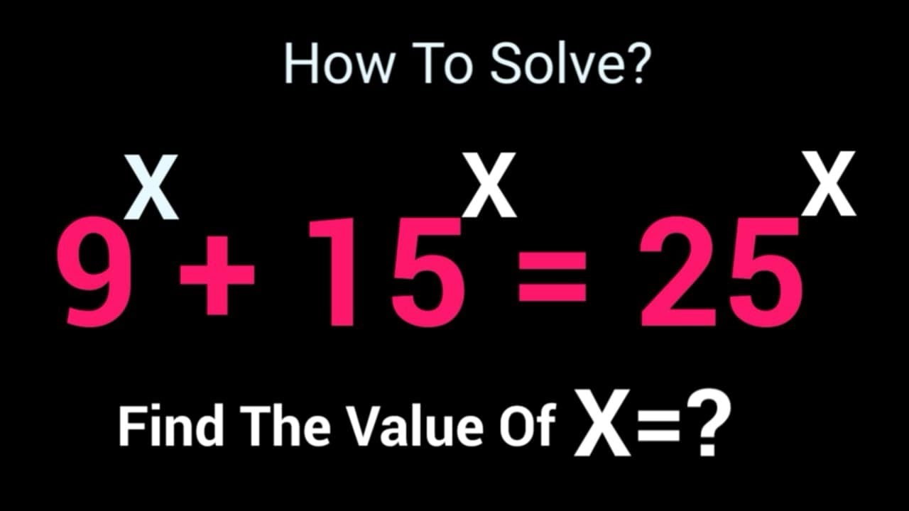 A Nice Exponential Problem ️ - YouTube