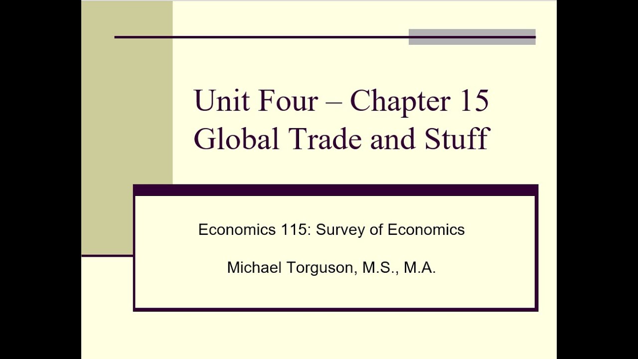 Economics 115: Chapter 15 Lecture Video - YouTube