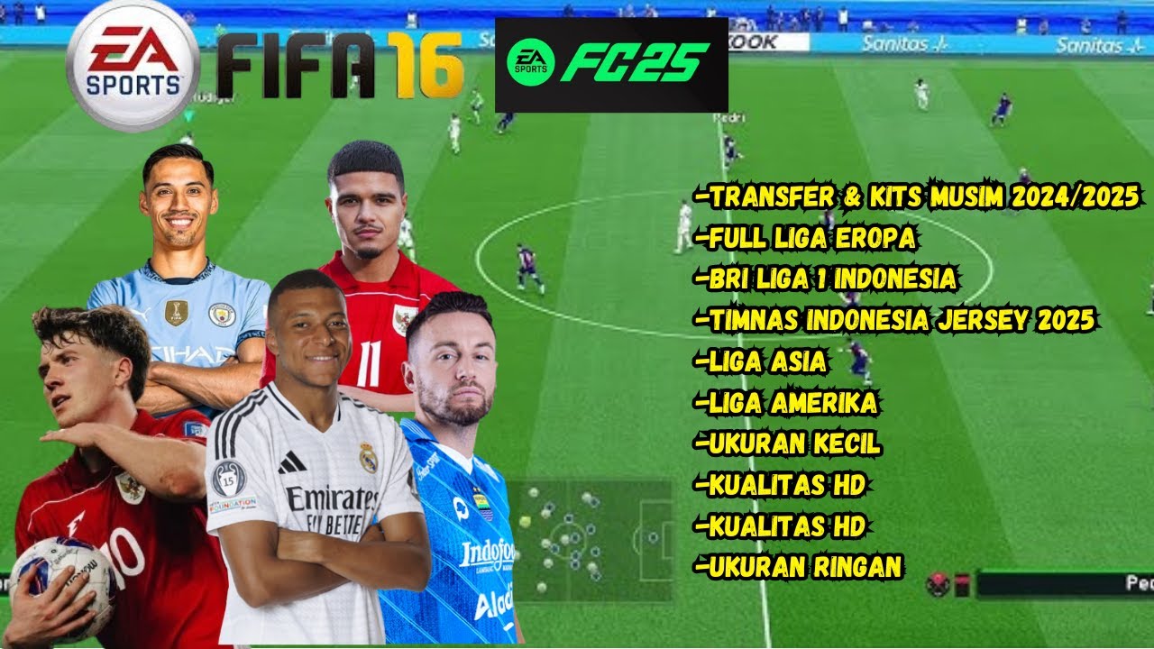 TERBARU !!! FIFA 16 LITE MOD FC 25 TIMNAS INDONESIA, ASIA AND EROPA ...