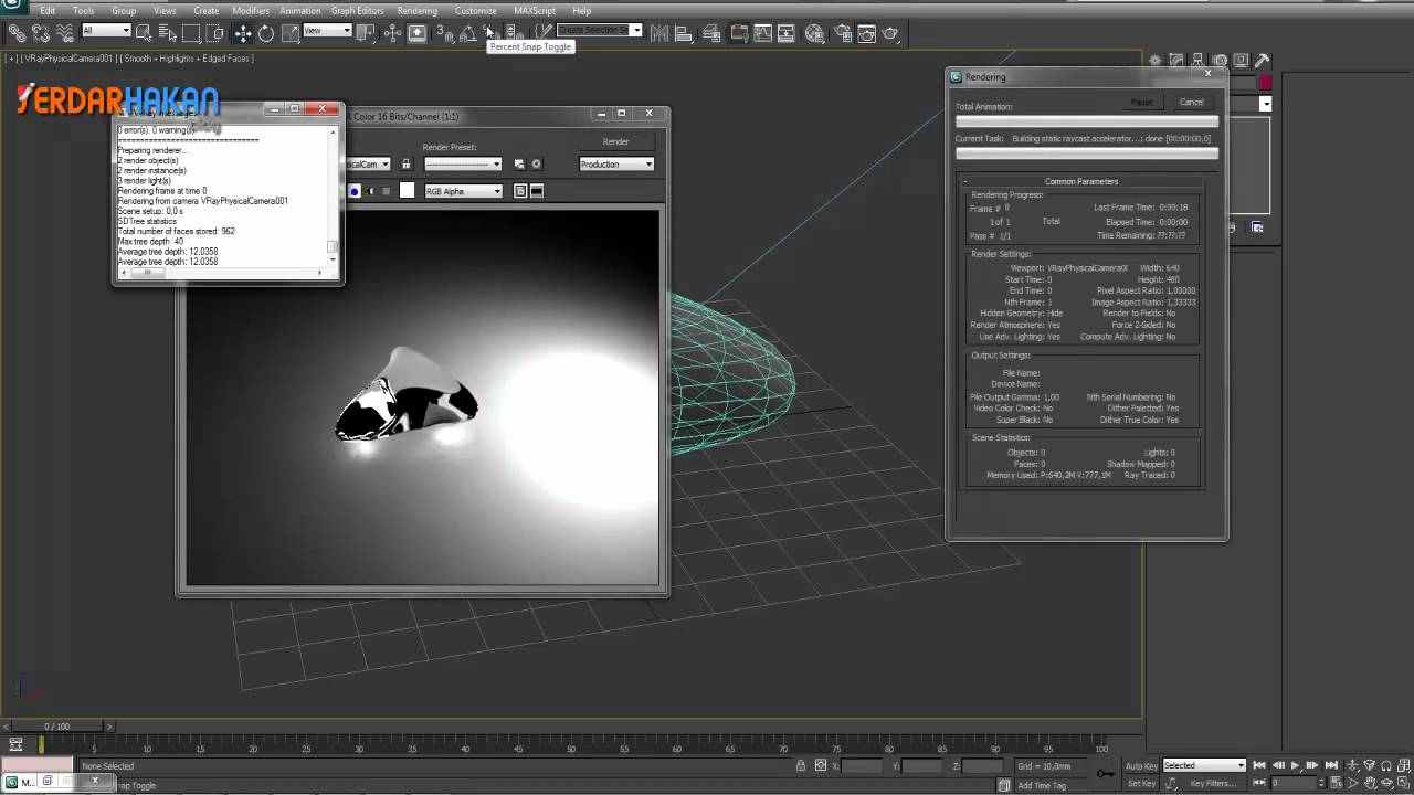 Vray 2.0 Caustic Tutorial - YouTube