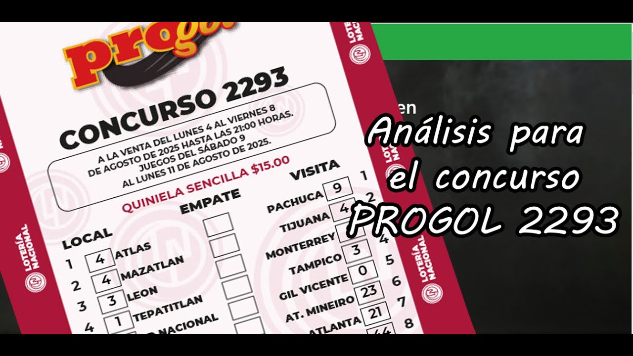 Progol 2293 - Análisis completo - YouTube