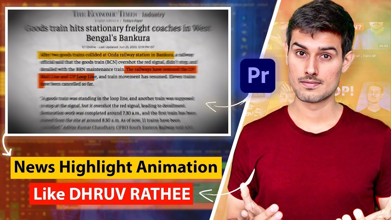Text Highlighting Effects like Dhruv Rathee: Text Highlight Using After Effects (No Plugins ...