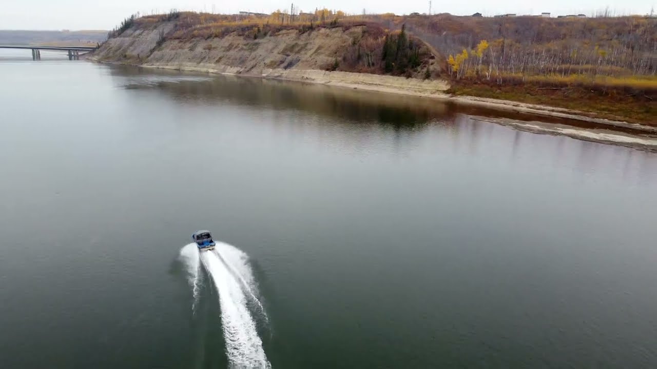 Athabasca River, South of Fort McMurray - YouTube