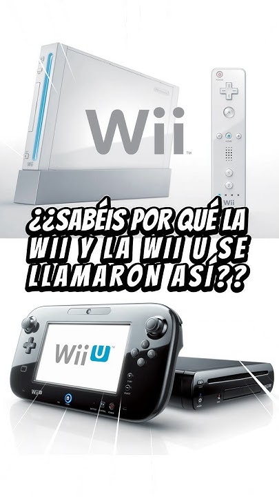 ¿Sabéis por qué la Wii y la Wii U se llamaron así? ⬜⬜ #wii, #wiiu, # ...