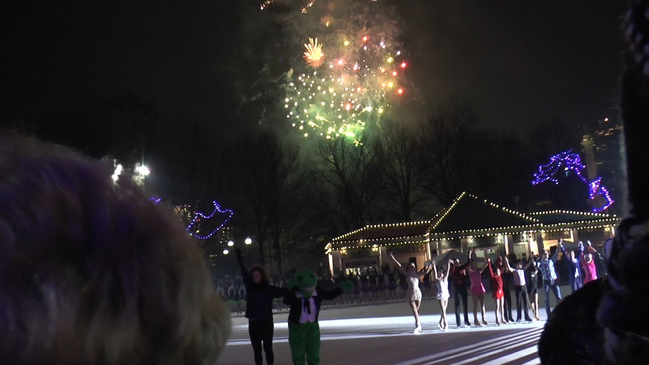 Ice Skating and fireworks - New Year's Eve - First Night - 2016 / 2017 ...