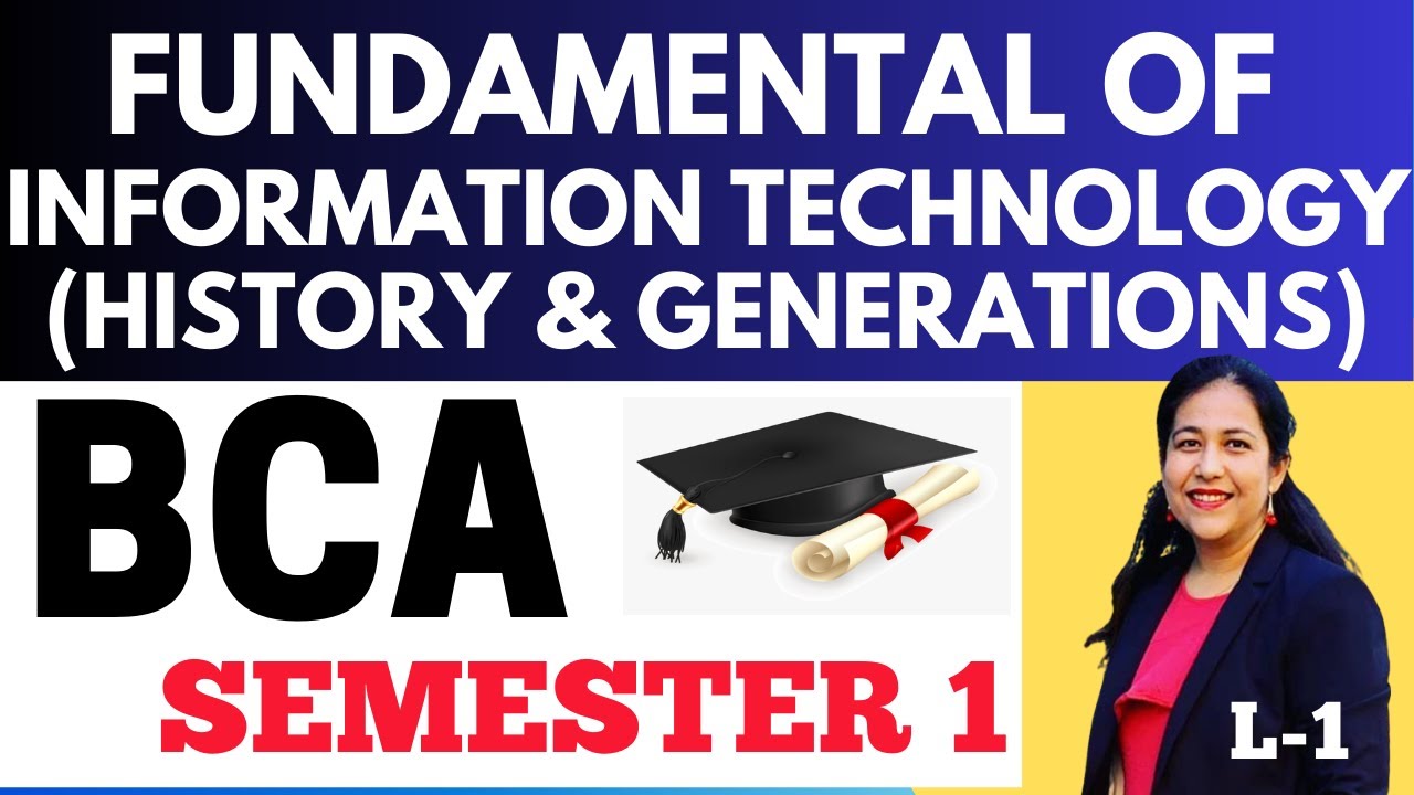 Fundamentals of Computers & IT | BCA Semester - 1| History & Generation ...