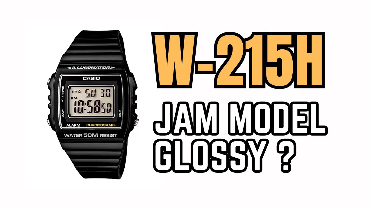 Jam tangan warna glossy dari Casio - Review W-215H / W215 - YouTube