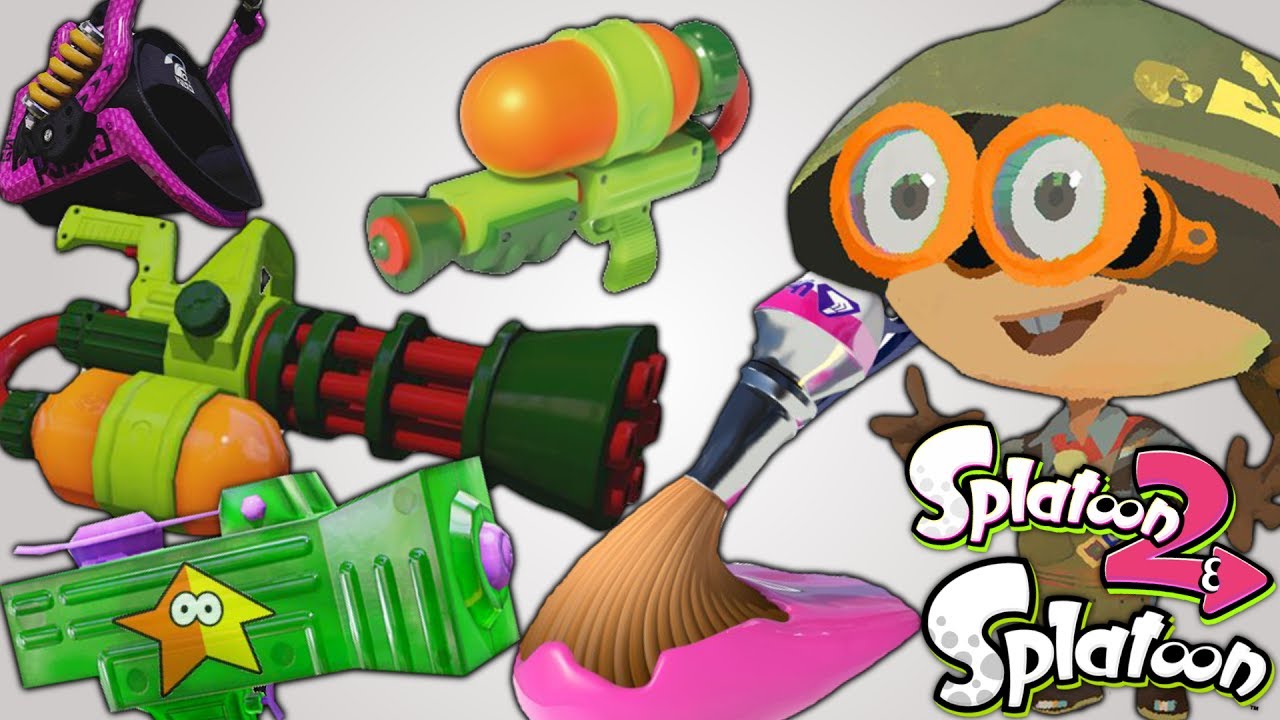 LES ARMES SPLATOON MINIATURES SERIES 2 ! - YouTube