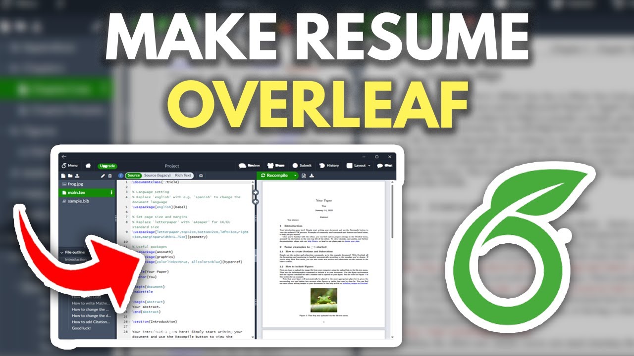 How to Create a Resume on Overleaf (2025) - YouTube