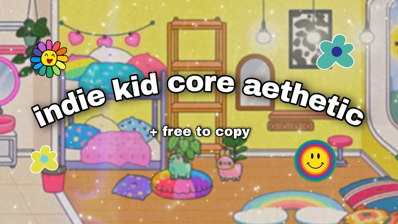 Aesthetic Indie Kid Core Neon Apartment Makeover House Design // Toca ...