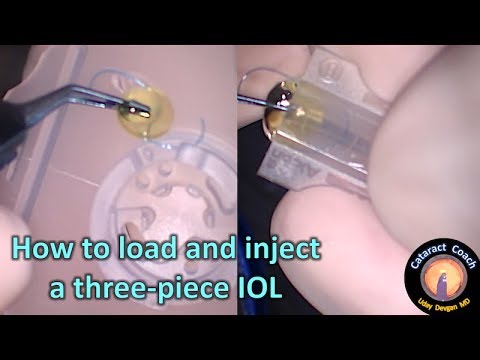 How to load and inject a three-piece IOL in Cataract Surgery - YouTube