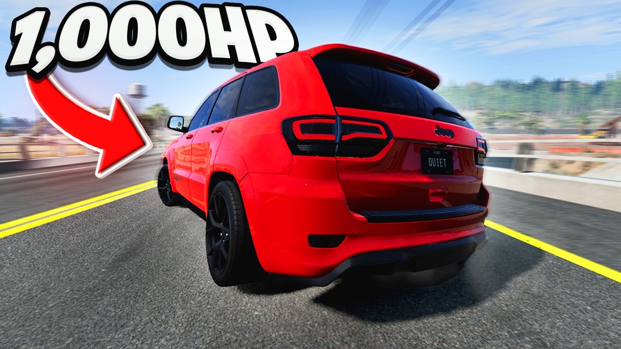 GOING CRAZY in a 1000HP Trackhawk in BeamNG Drive - YouTube