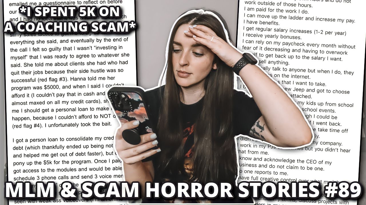 MLM & SCAM STORIES #89 | Spending 5K On A Coaching Scam #antimlm - YouTube