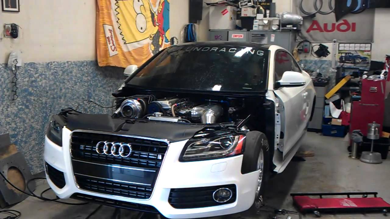 Eklund racing, Testing the A5 before Midnight Sun - YouTube