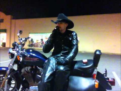 Leather Cowboy Smoke on an Iron Horse - YouTube