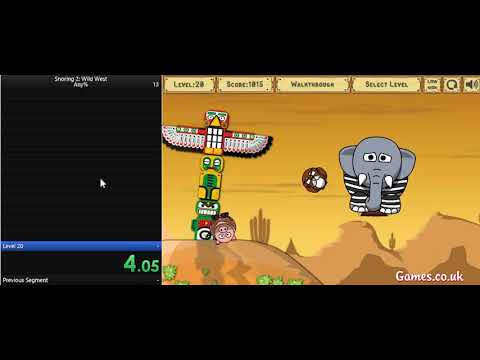 Snoring 2 - Wild West Level 20 Any% 100% Speedrun 5.96 - YouTube