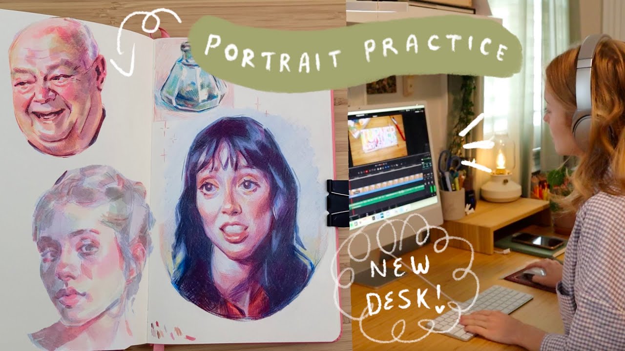 Art Vlog | Studio Updates, Marker Portraits & more! - YouTube