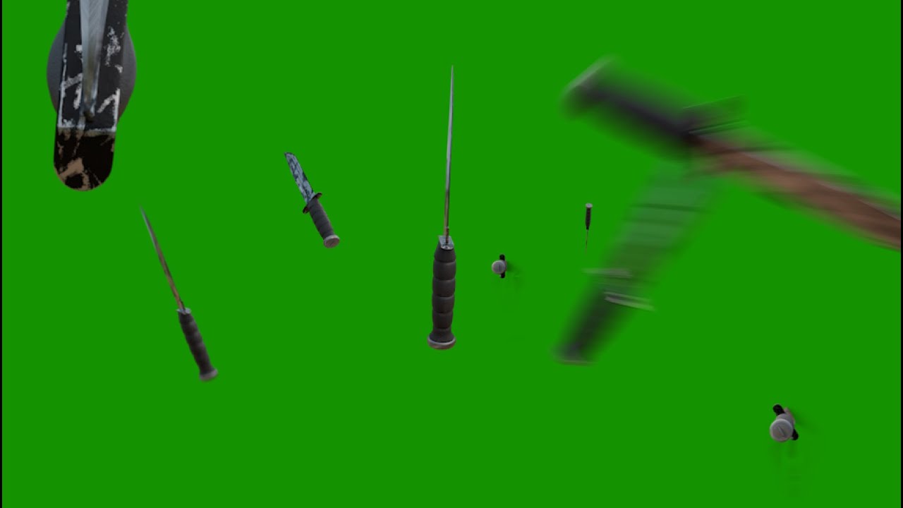 knife Throwing Green Screen Free VFX Pack - YouTube