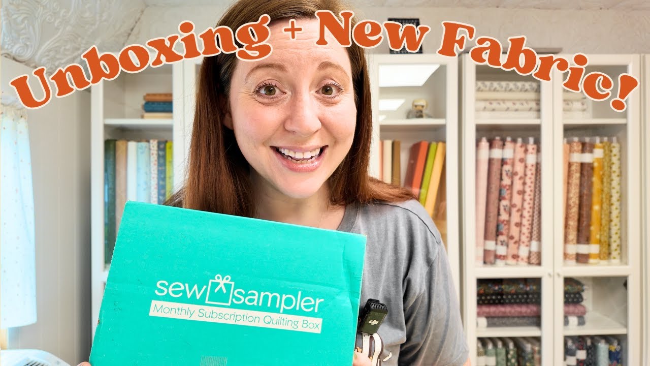 UNBOXING July Sew Sampler Box + More Fabric in My Shop! - YouTube