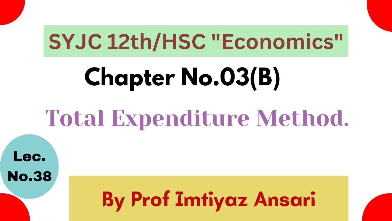 #38 -12th Class - HSC Board - Economics - Elasticity of Demand - Total ...