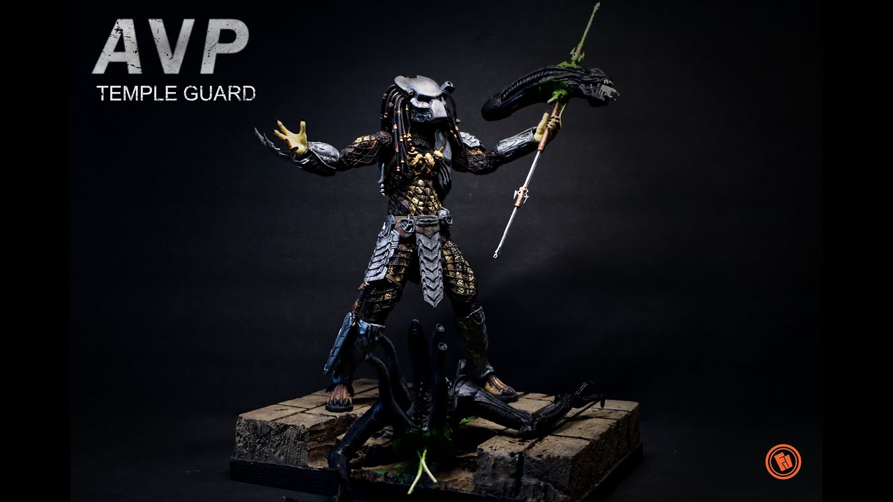 AVP Temple Guard Predator Diorama - YouTube