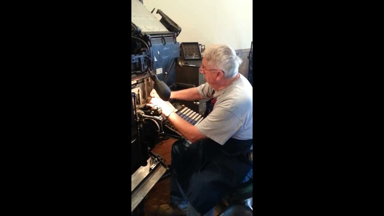 Otter Creek Redneck | How a 1960 Model 31 Linotype Typesetting Machine ...
