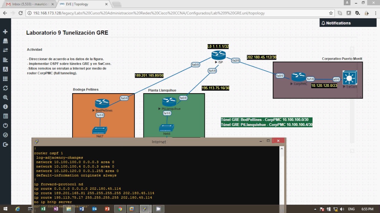 Preview Lab GRE OSPF Hairpinning with EVE (Emulated Virtual Environment ...