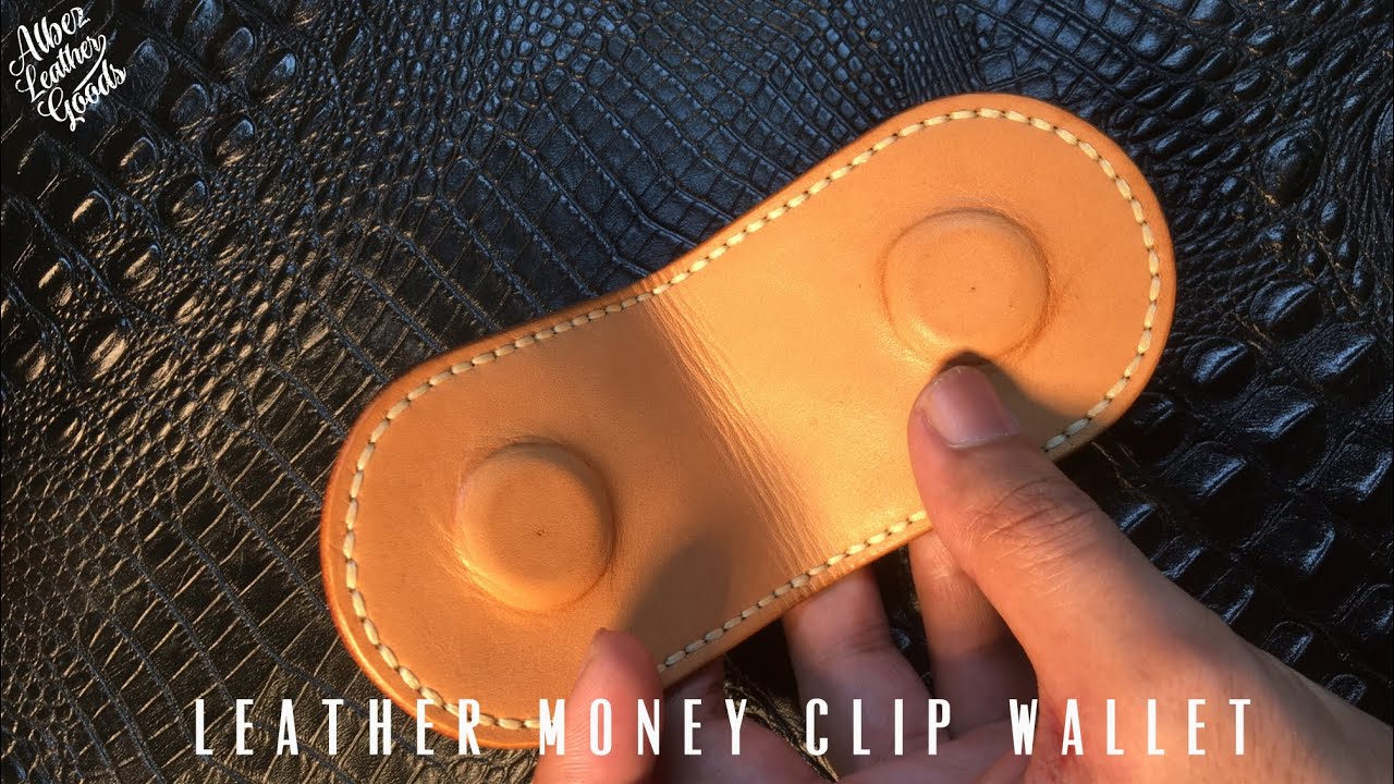 Our making Handmade Leather Money clip | LEATHER MONEY CLIP WALLET ...