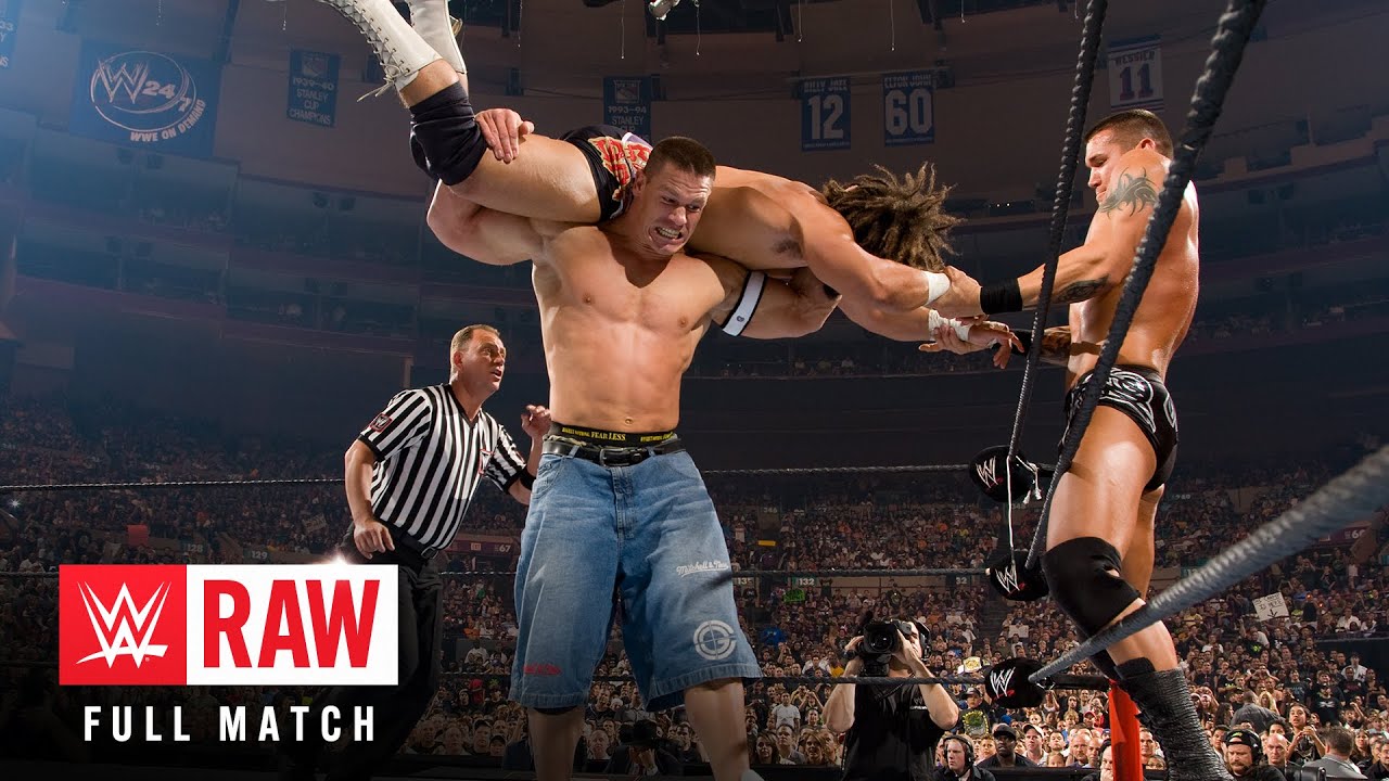 FULL MATCH: John Cena & Umaga vs. Randy Orton & Carlito: Raw, Aug. 13 ...