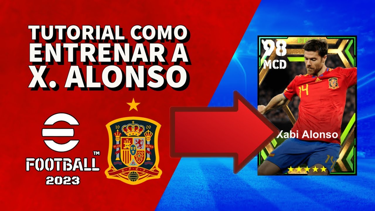 TUTORIAL COMO ENTRENAR A XABI ALONSO 98 | EFOOTBALL 2023 - YouTube
