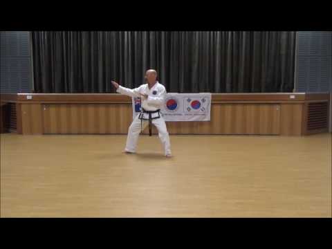 United Taekwondo Chief Instructor Brett performing Hwa-Rang - 2nd kup ...