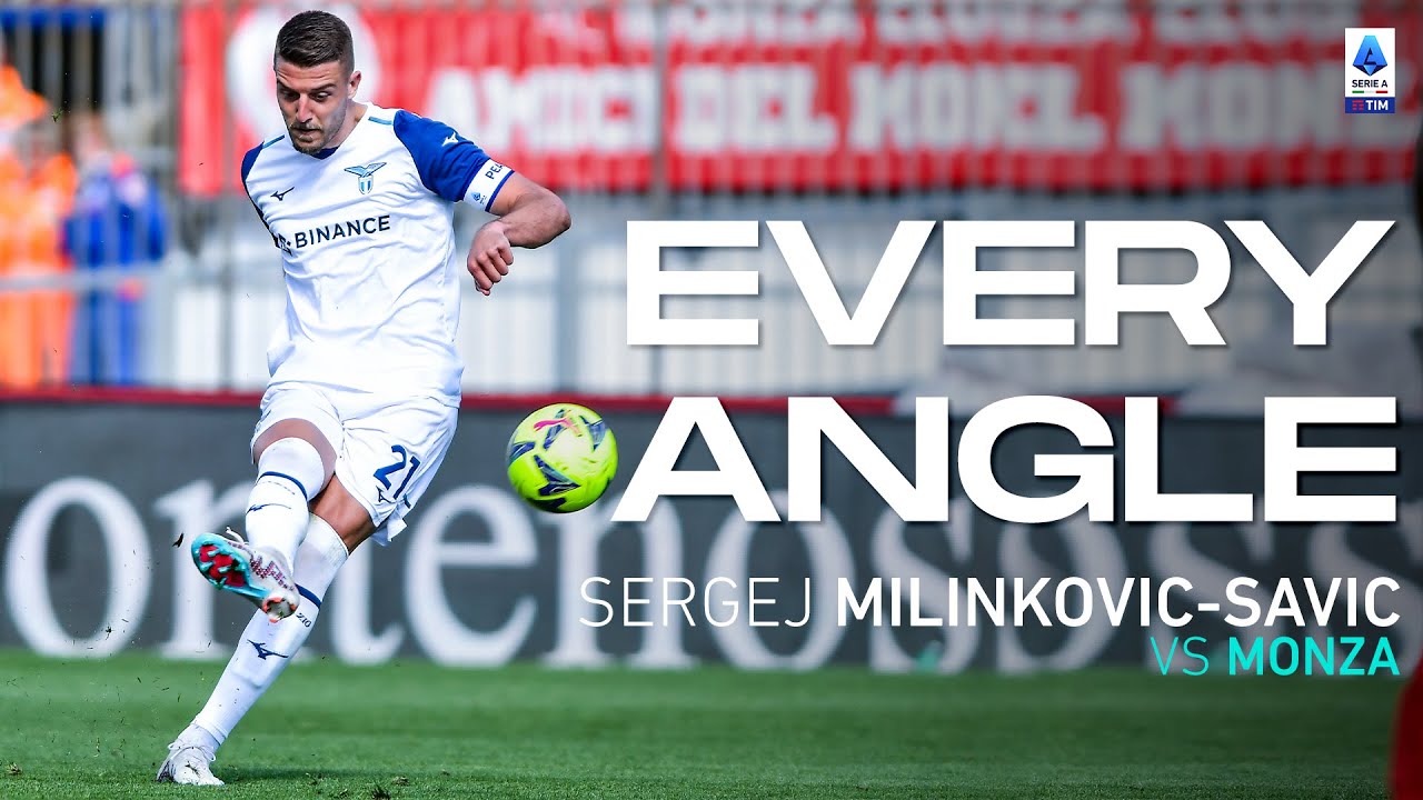 A wonderful set-piece from Milinkovic-Savic | Every Angle | Monza-Lazio ...