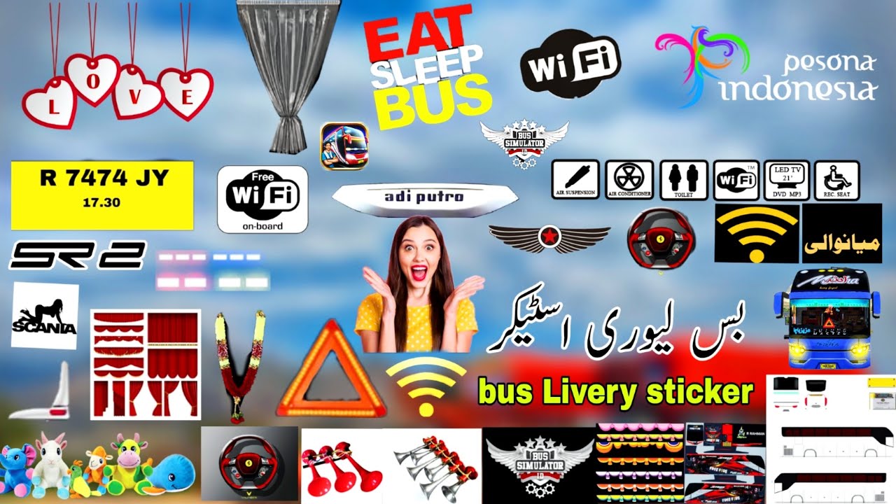 How to Bus Simulator Indonesia Livery ke sticker Kahan Se Download hoga ...