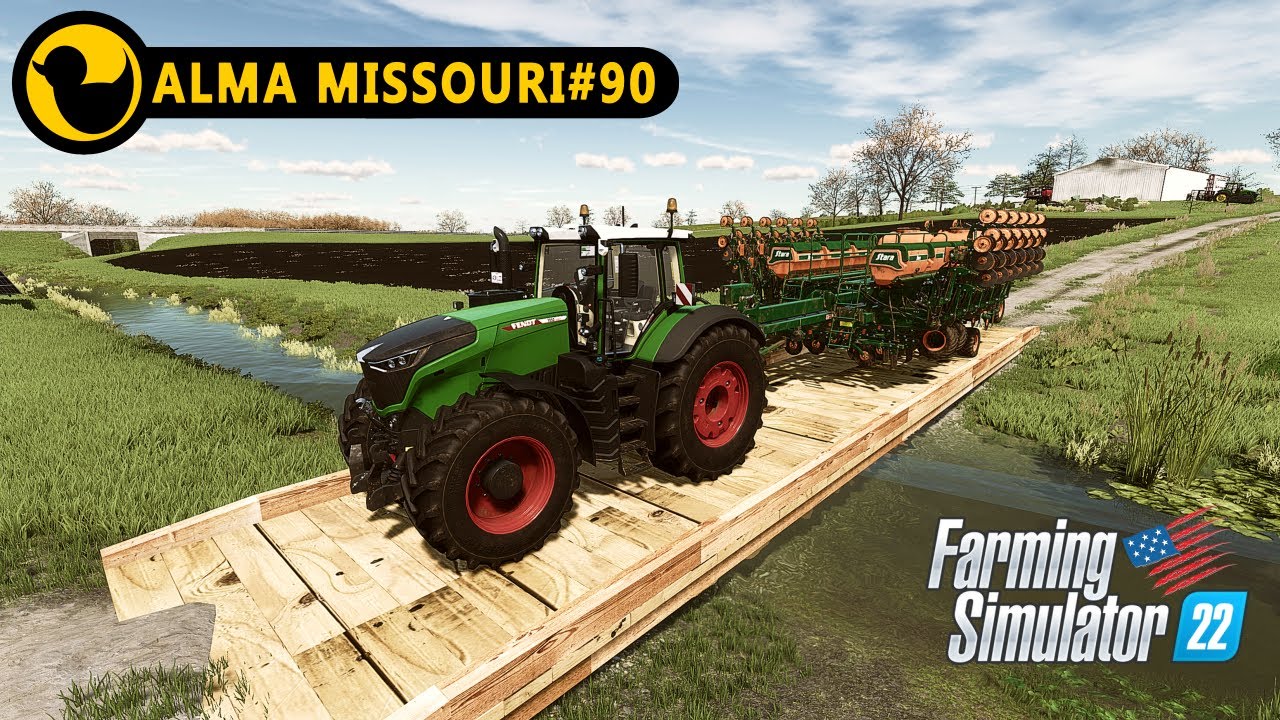 PLANTING WITH A NEW PLANTER|ALMA MISSOURI#90|FARMING SIMULATOR 22 ...