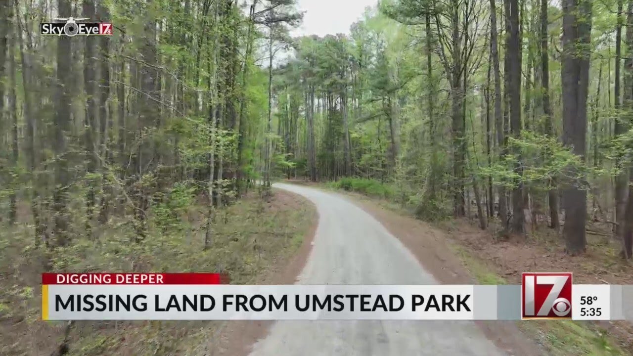 Missing land from Umstead Park - YouTube