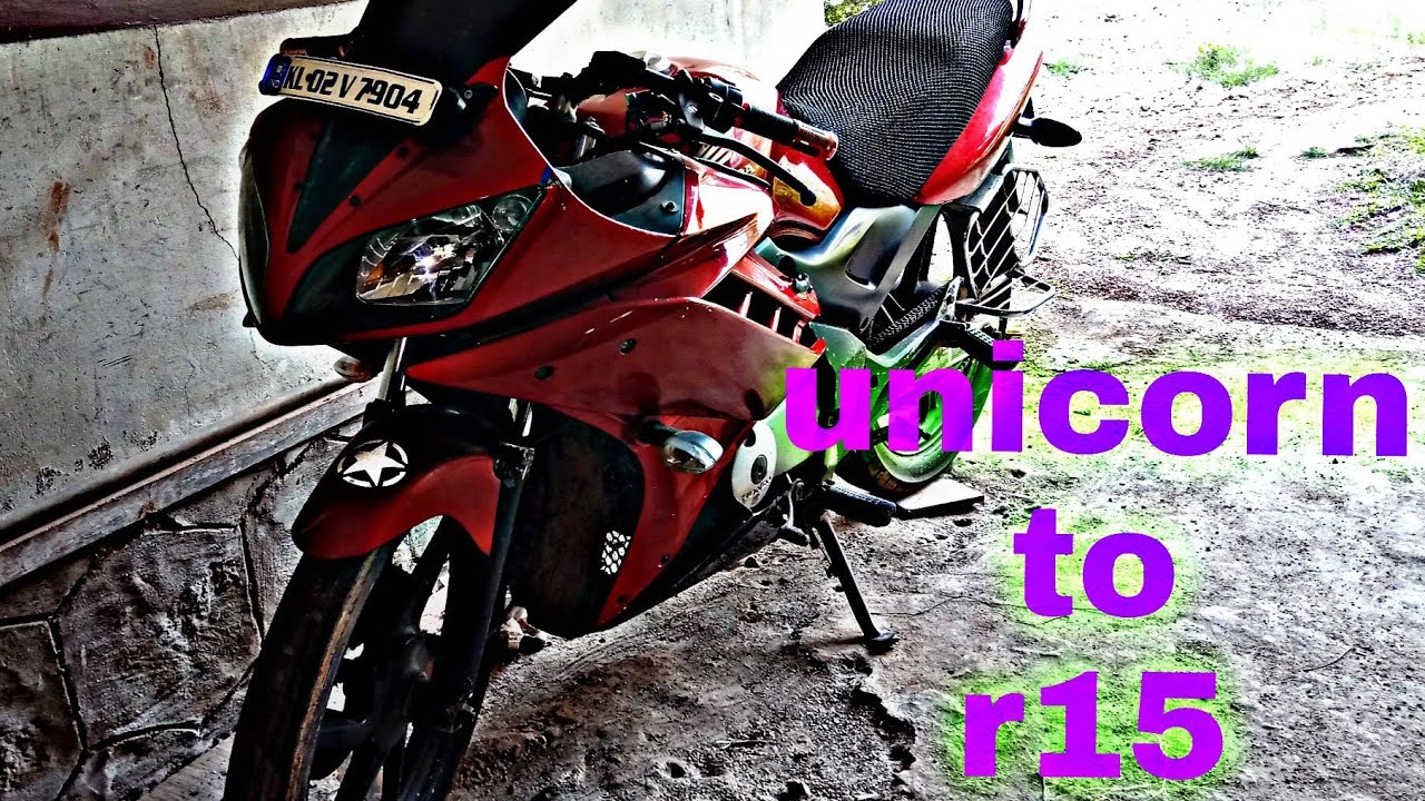 Honda Unicorn Modified To R15