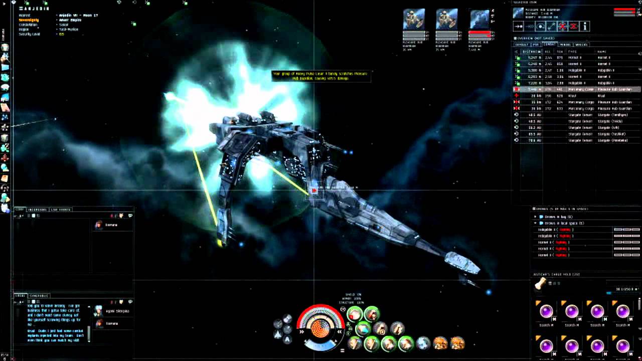 EVE Online: Damsel in Distress: Level 3 Mission - Navy Omen - YouTube